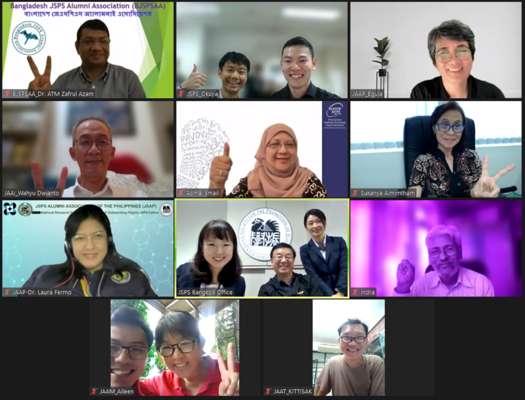 「第1回南アジア・東南アジアJSPS同窓会代表者会議」を開催 | 日本学術振興会 バンコク研究連絡センター