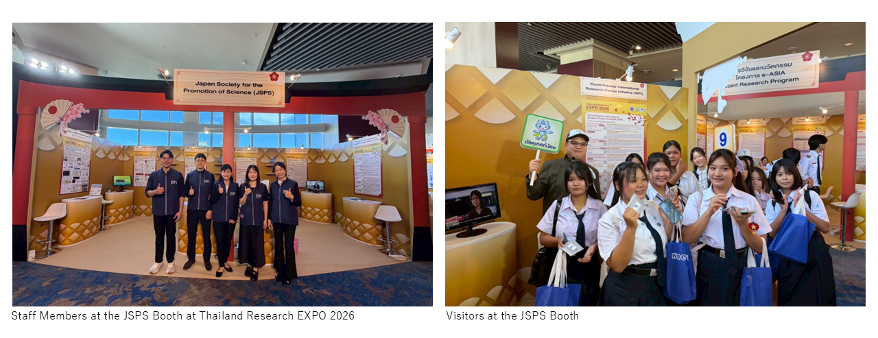 “NRCT–JSPS–JAAT Symposium” Held at Thailand Research EXPO 2026 | JSPS ...